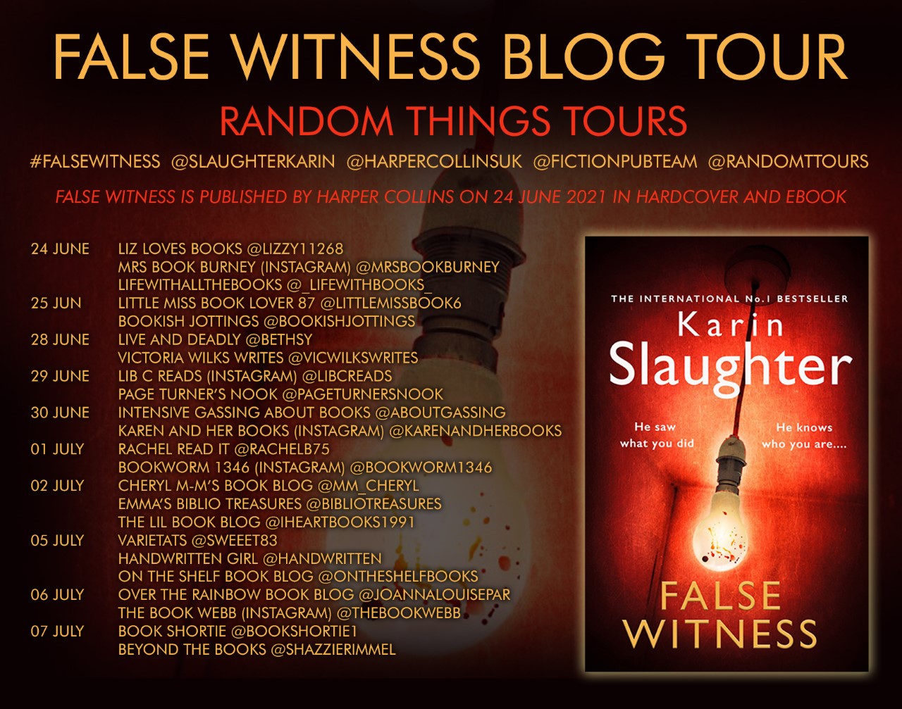 Blog Tour: False Witness by Karin Slaughter – Emma's Biblio Treasures