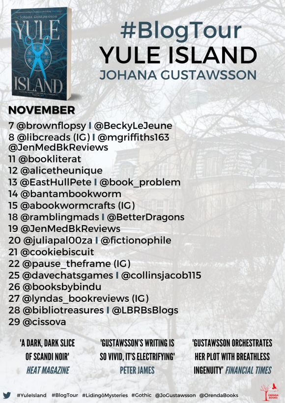 BLOG TOUR: Yule Island by Johana Gustawsson – Emma's Biblio Treasures
