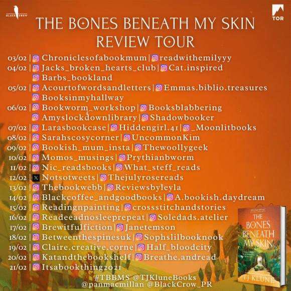 BLOG TOUR: The Bones Beneath My Skin by TJ Klune – Emma's Biblio Treasures